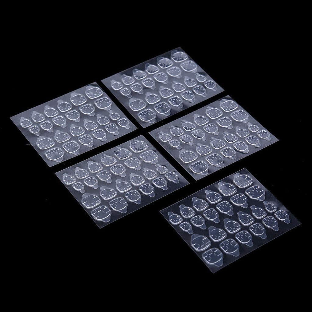 10 Sheets (240pcs) Double-Side Nail Adhesive Tabs, Nail Glue Stickers ...