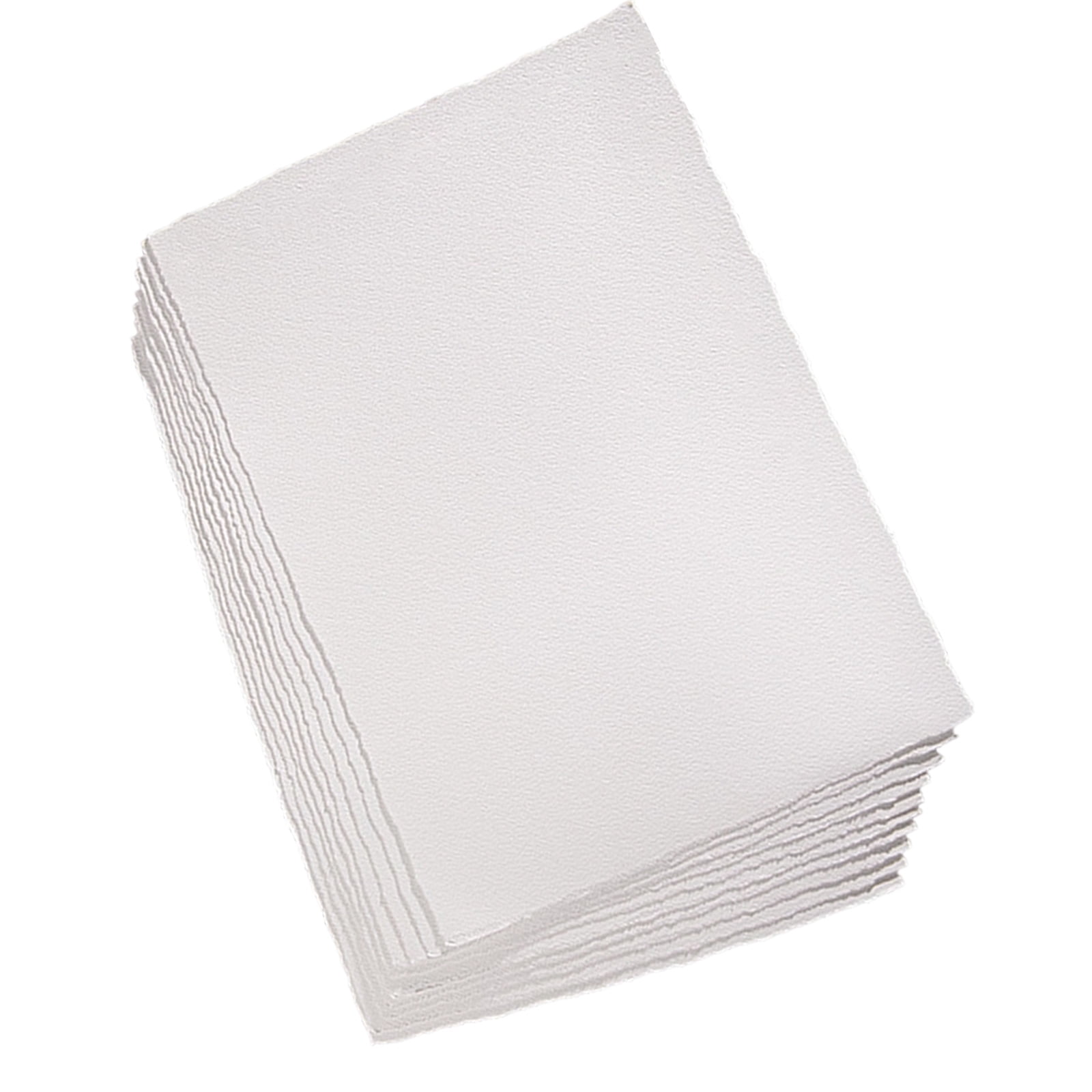 10 Sheets 300g Cotton Deckle Edges Thick White Art Paper Set For ...