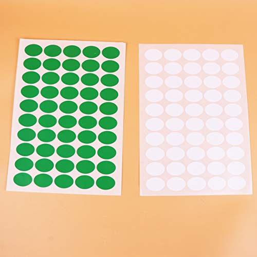 10 Sheets A4 Assorted Color Round Adhesive Gift Tag Stickers for ...