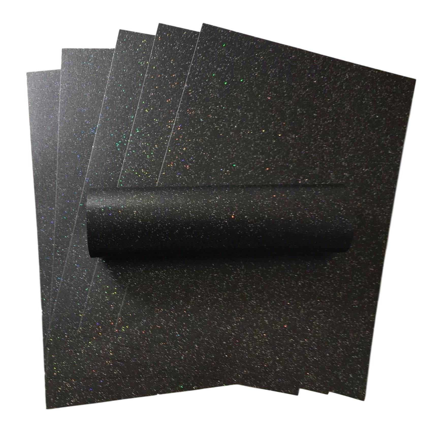 10 Sheets A4 Chaorcoal Black Iridescent Sparkle Card Quality 110lb ...