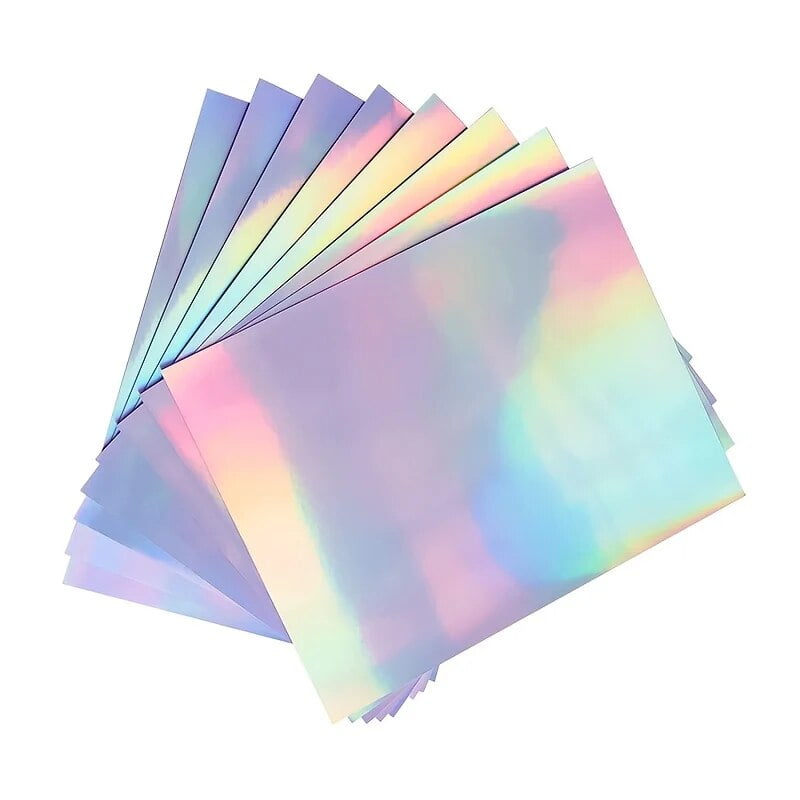 10 Sheets A4 Holographic Laser Print Paper Waterproof Vinyl Print ...