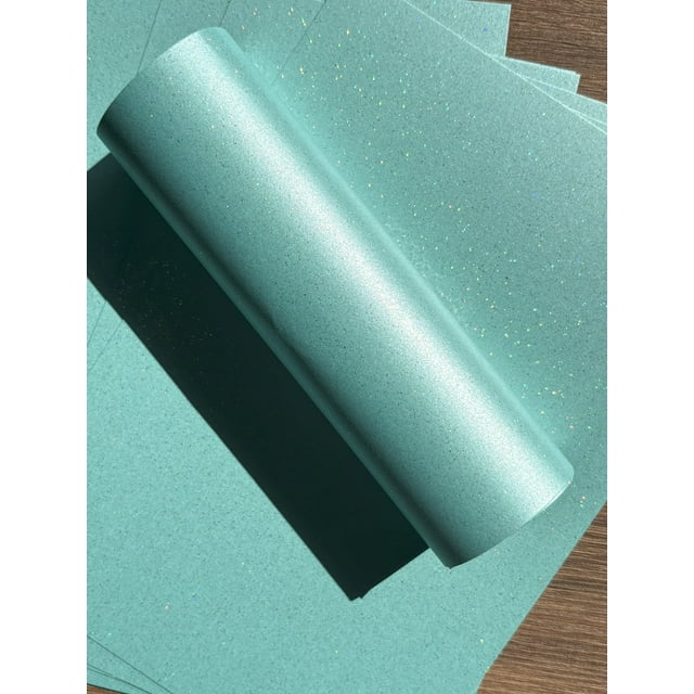 10 Sheets A4 Sea Blue Iridescent Sparkle Card Quality 300gsm / 110lb ...