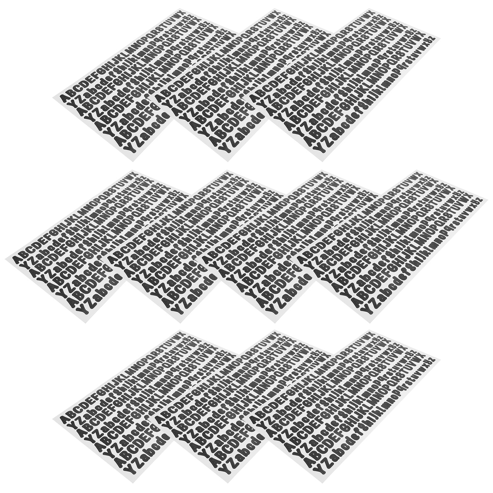 Raindrops Black Vinyl Letter Stickers for Decoration, Removable and ...