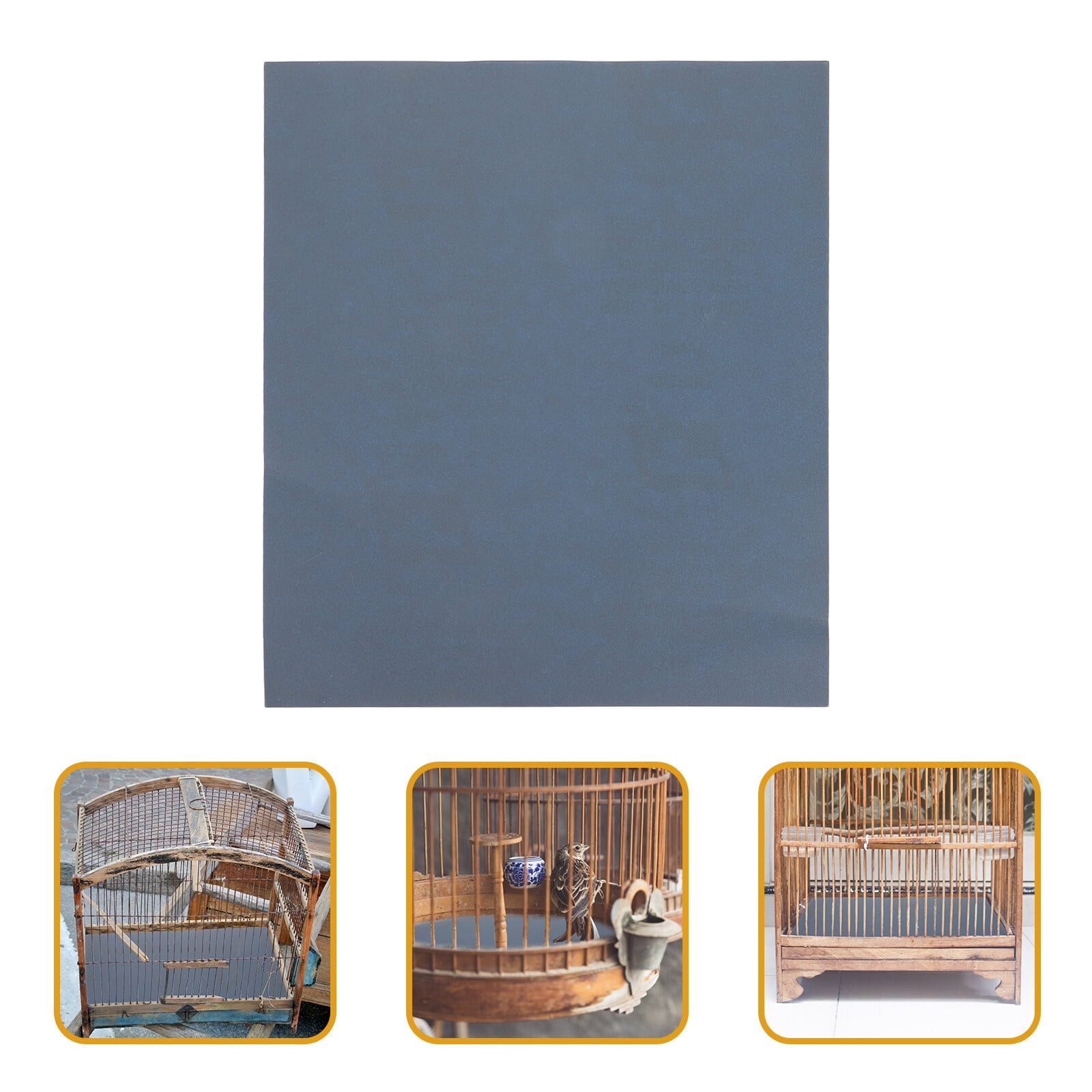 10 Sheets Bird Cage Liner Bird Gravel Paper Parrot Cages Pads Abrasive ...