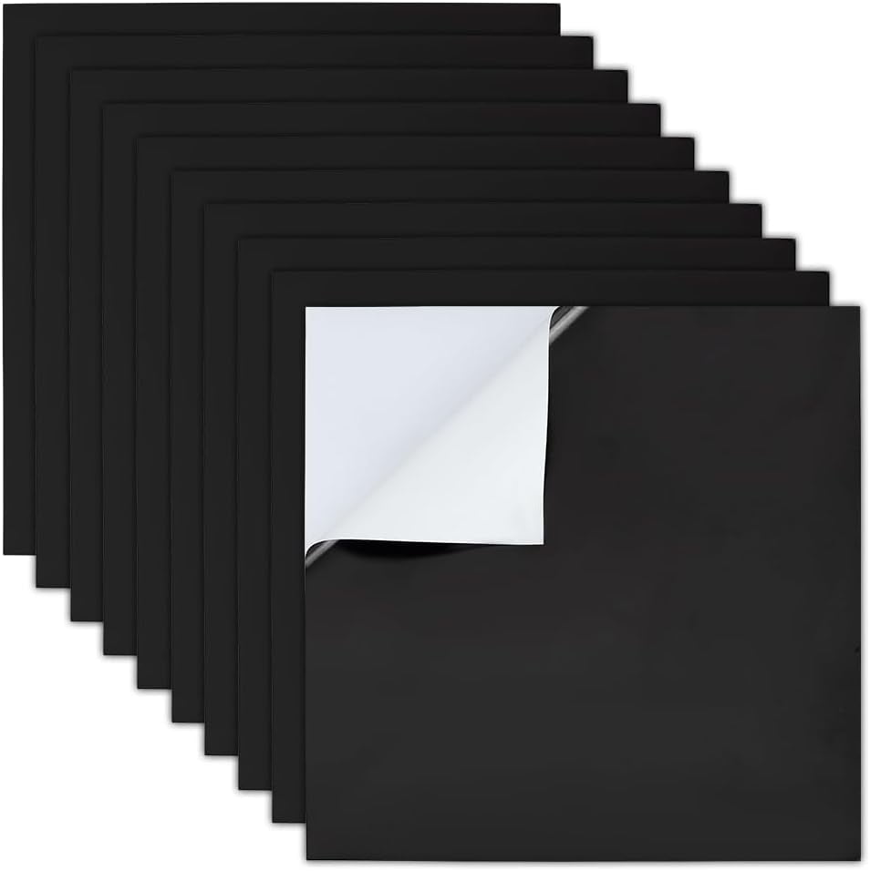 10 Sheets Black Engraving Testing Paper 7.8x7.8 Inch Adhesive Marking ...