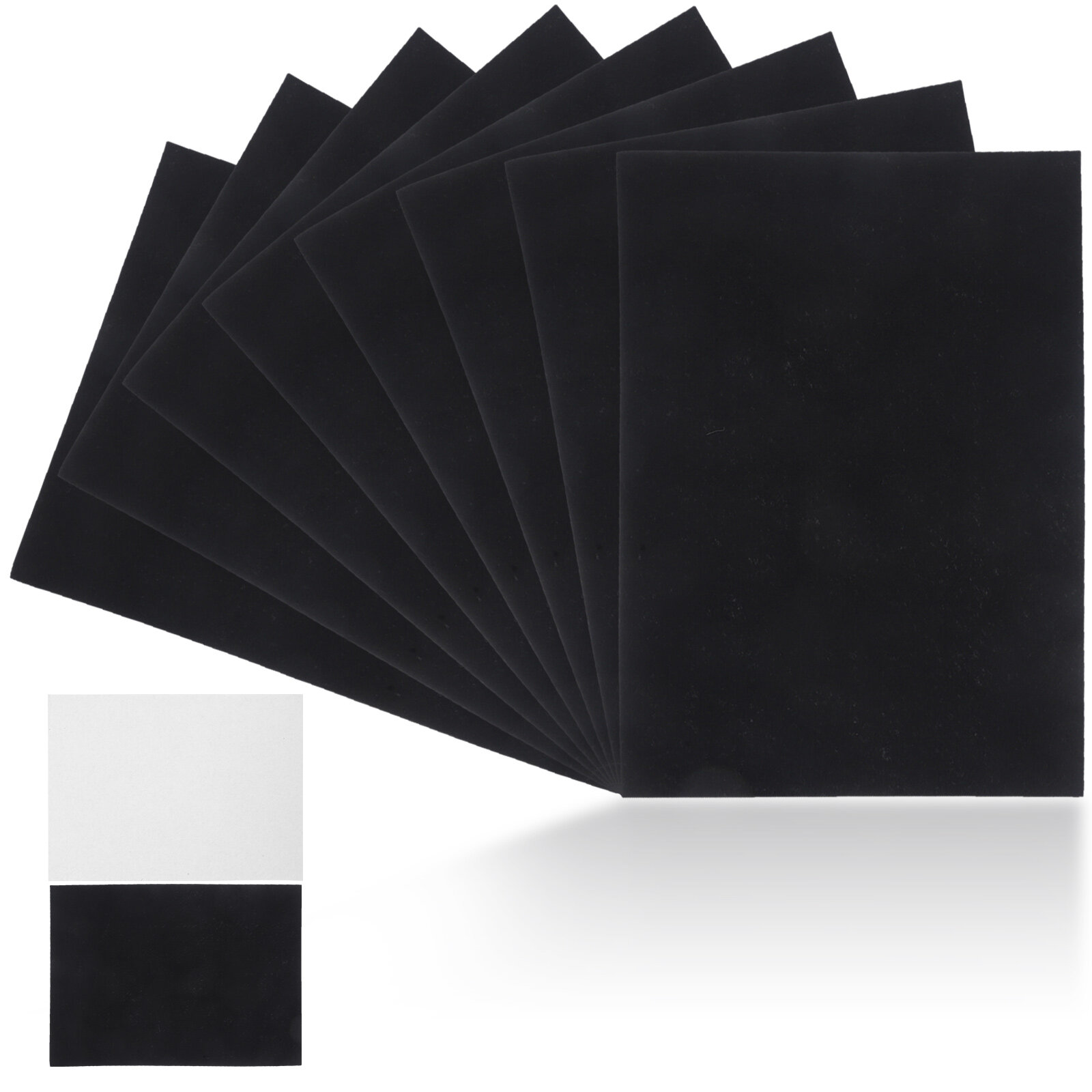 10 Sheets Blank Kraft Paper Self-adhesive Felt Sheets Multi-purpose for ...