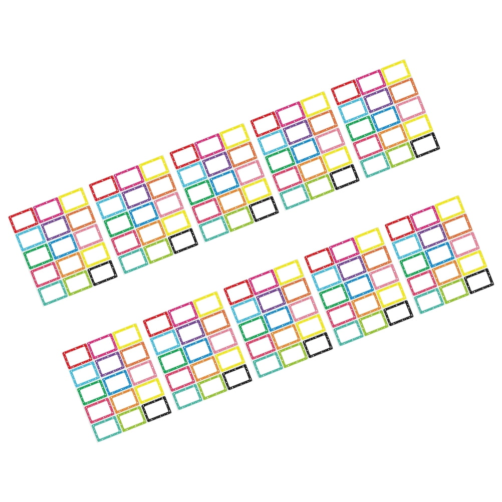 10 Sheets Blank Writable Sticker Sticky Classification Labels Items ...