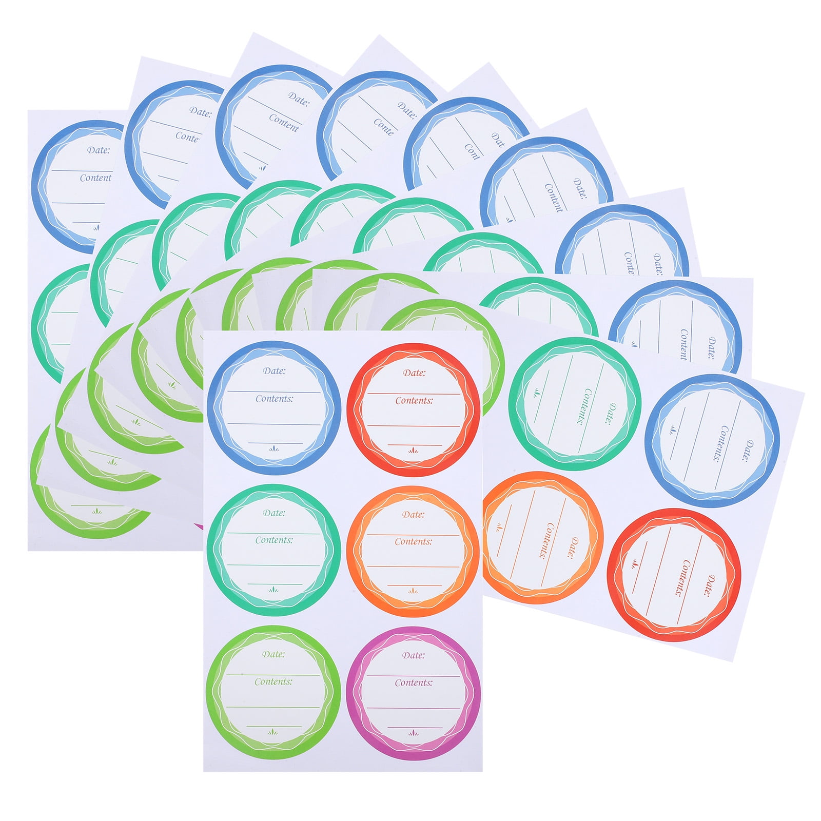 DRAFIDEEP Assorted Color Waterproof Label Stickers for Bottles and ...