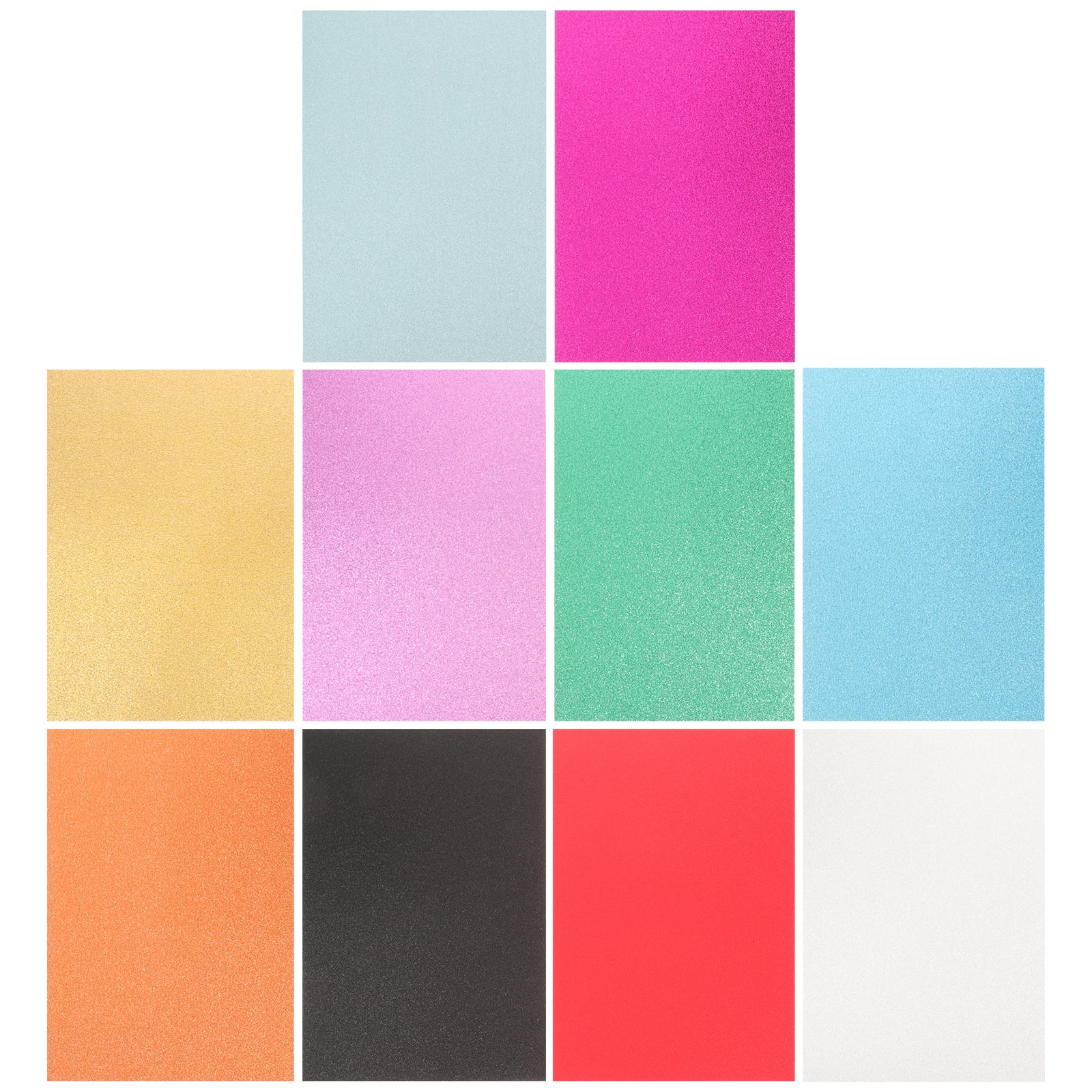 10 Sheets Cardstock Cosplay Color Paper Card Making Supplies Glitter ...