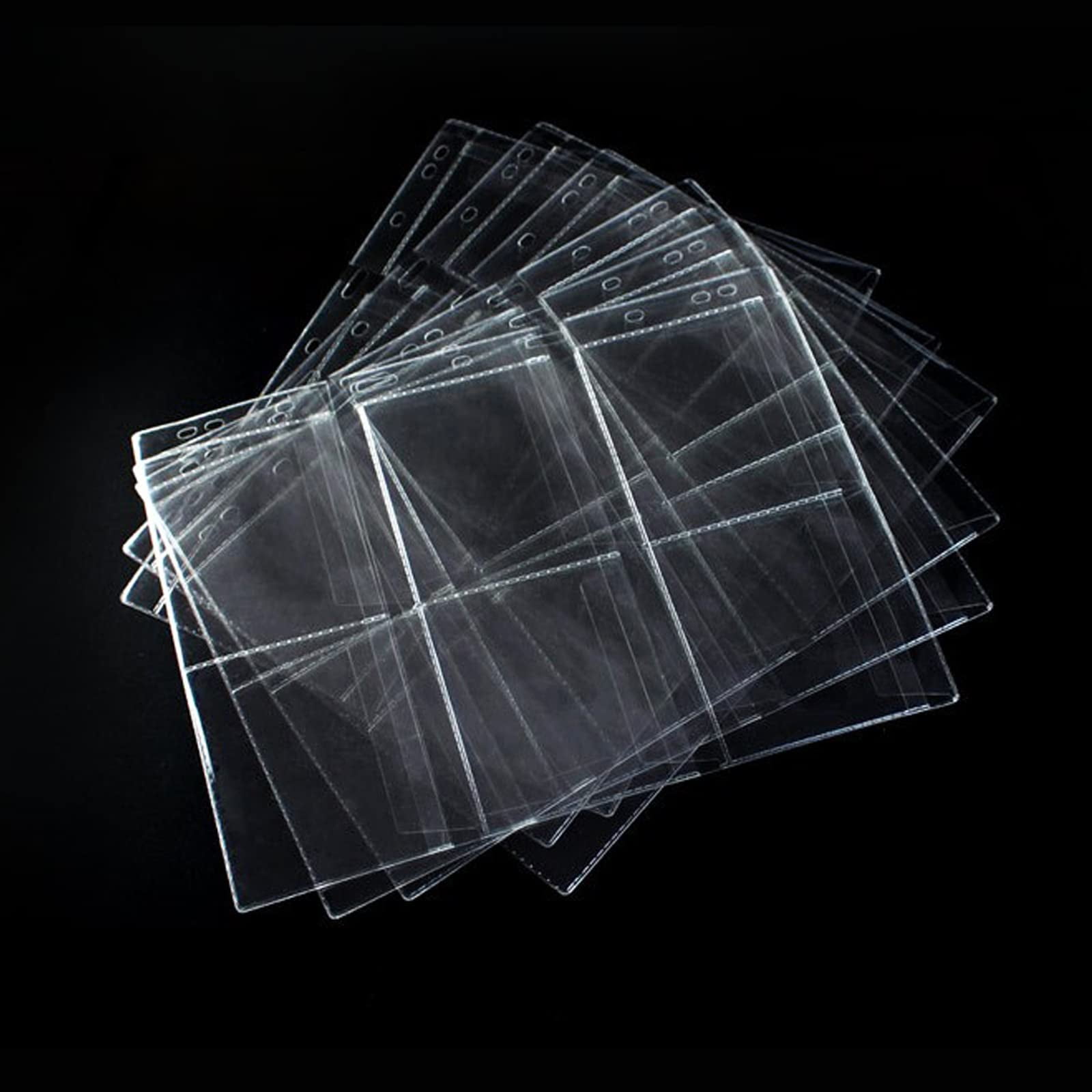 10 Sheets Coin Collection Pages,Coin Binder Inserts Sleeves with 9 Hole ...