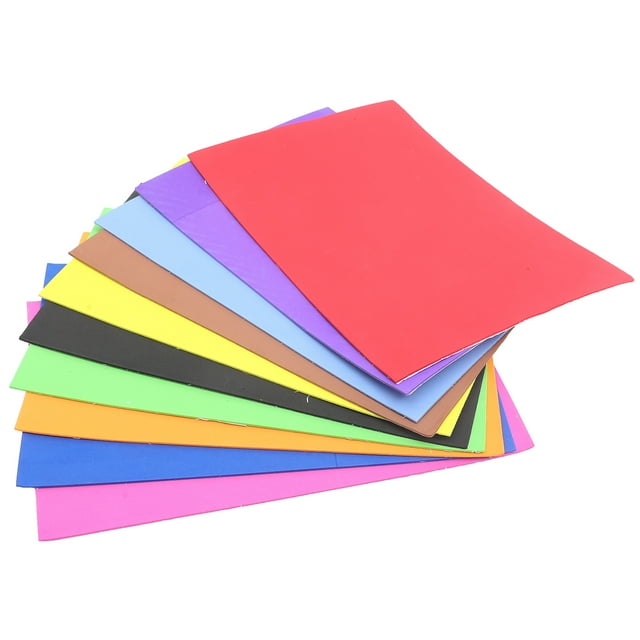 10 Sheets Colored Foam Paper Self-adhesive Craft Foams A4 Multi ...