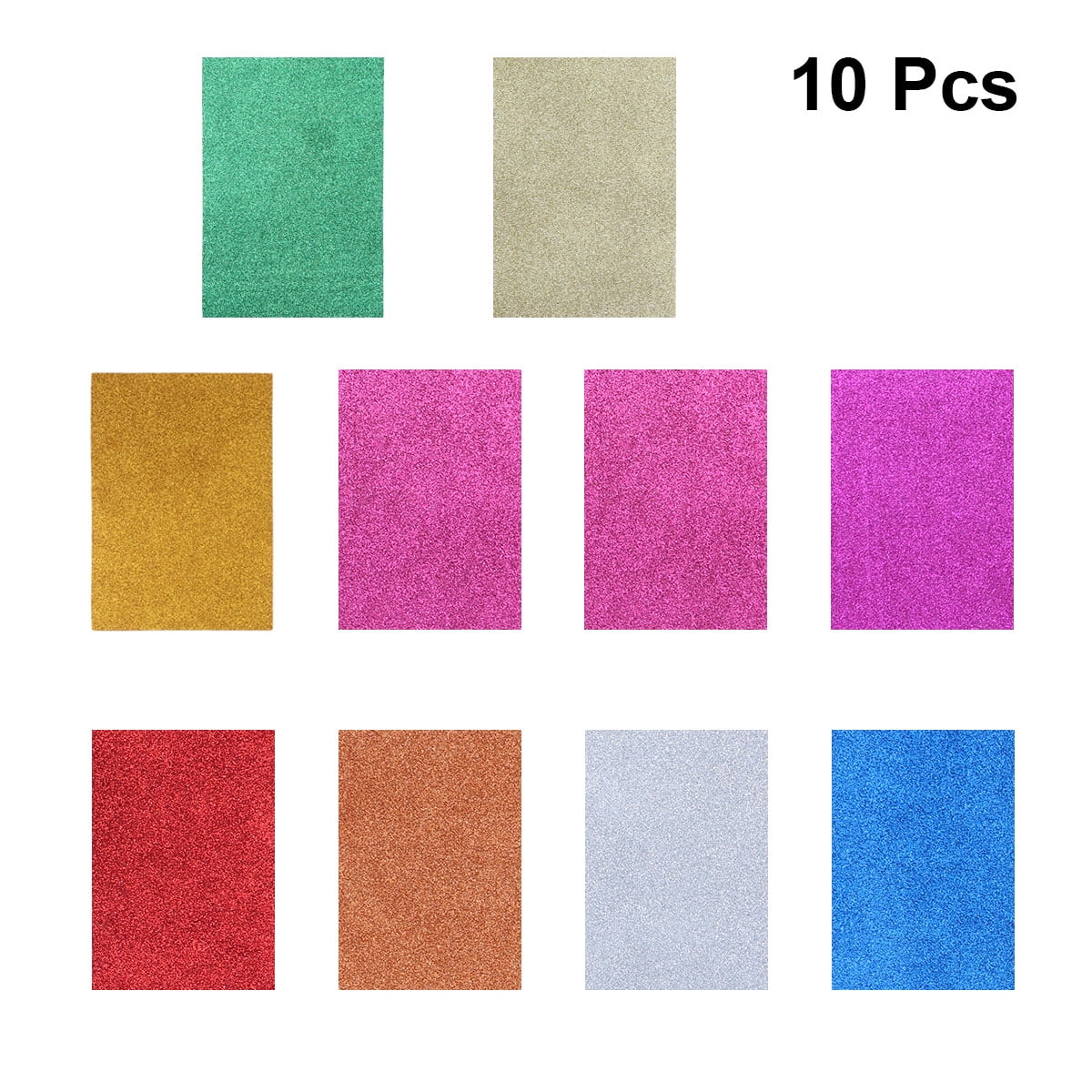 10 Sheets Colored Sparkly Paper Cardstock Paper Glitter Paper for DIY ...