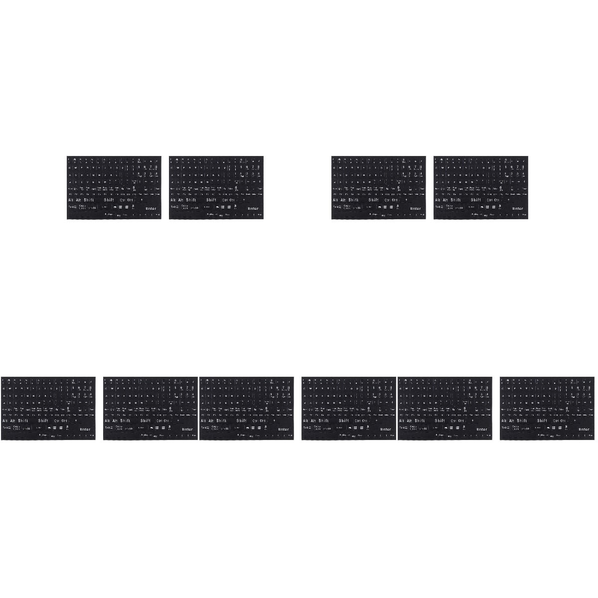 10 Sheets Computer Laptop Keyboard Stickers Notebook English Keyboard ...