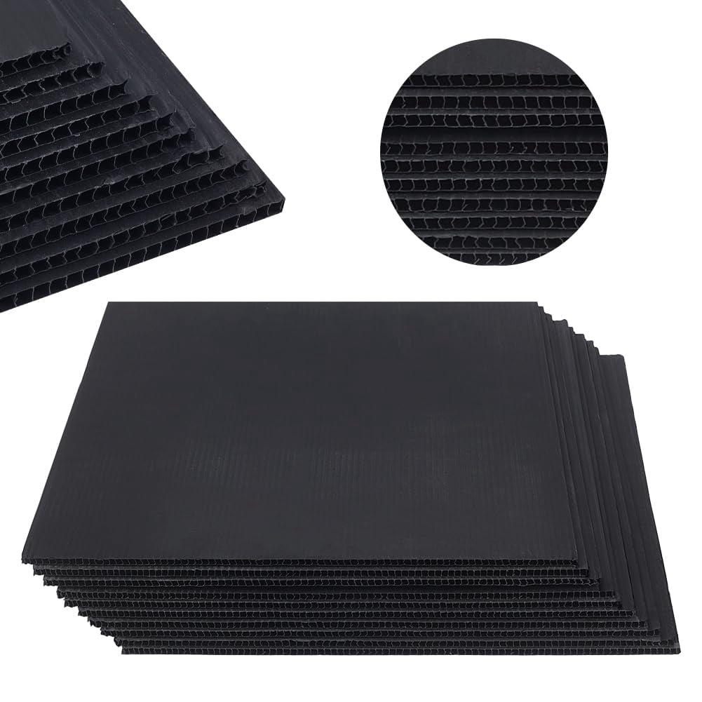 10 Sheets Corrugated Plastic Sheets 15.8x11.8inch Blank Yard Lawn Signs ...