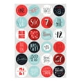 10 Sheets Countdown Advent Calendar Number Sticker Box Package Seal ...