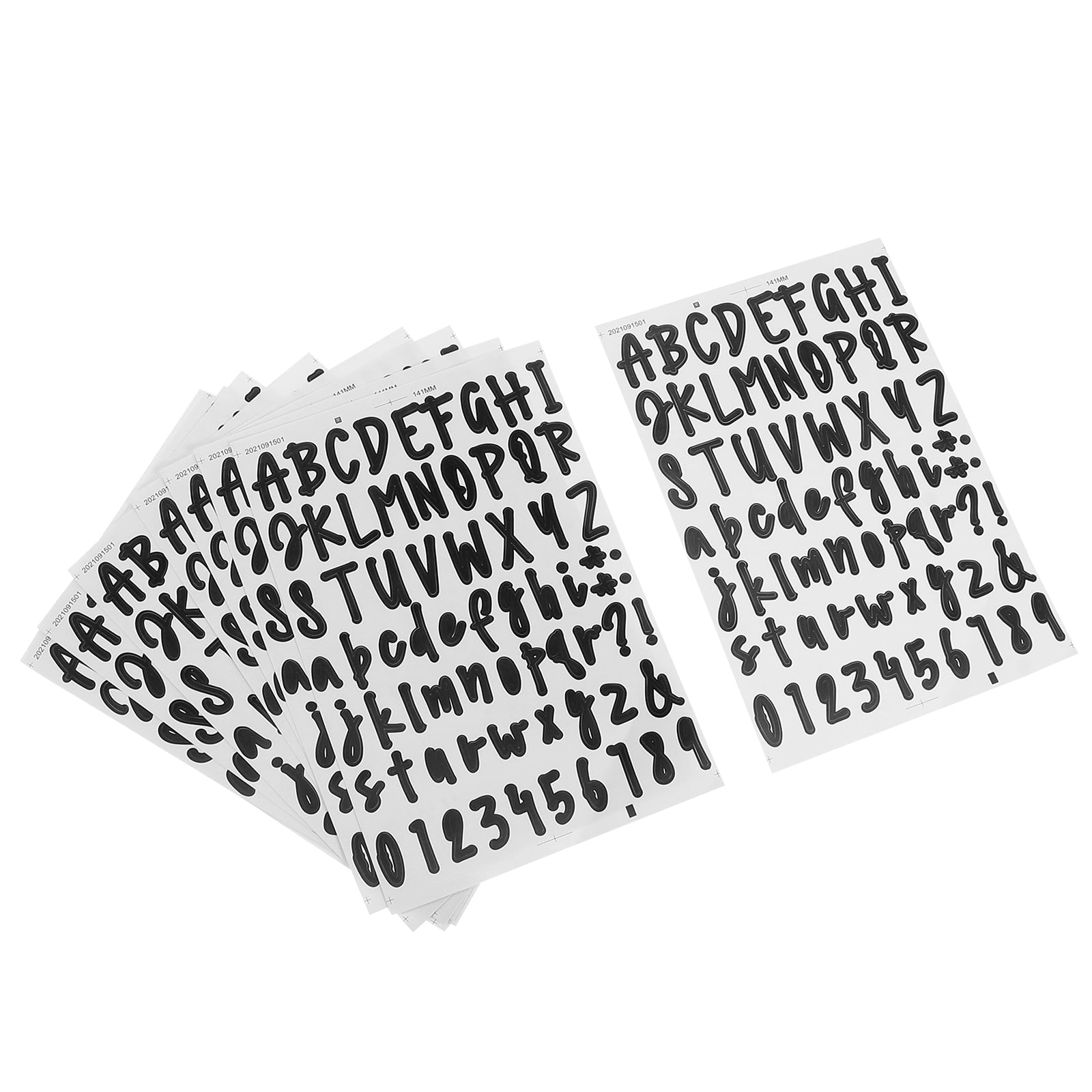 10 Sheets DIY Address Number Stickers Vinyl Journal Stencil Alphabet ...