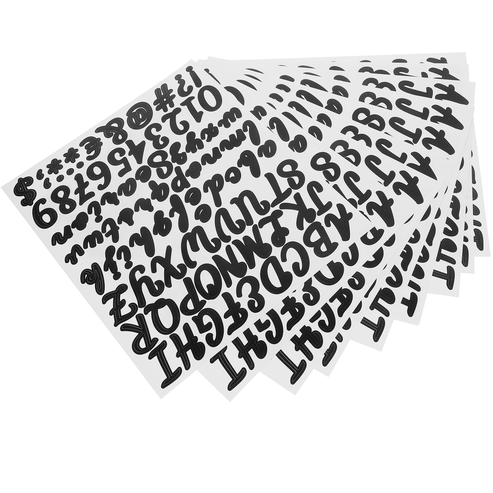 ONAPARTER 10 Sheets Digital Stickers Letter for Water Bottles Decals ...