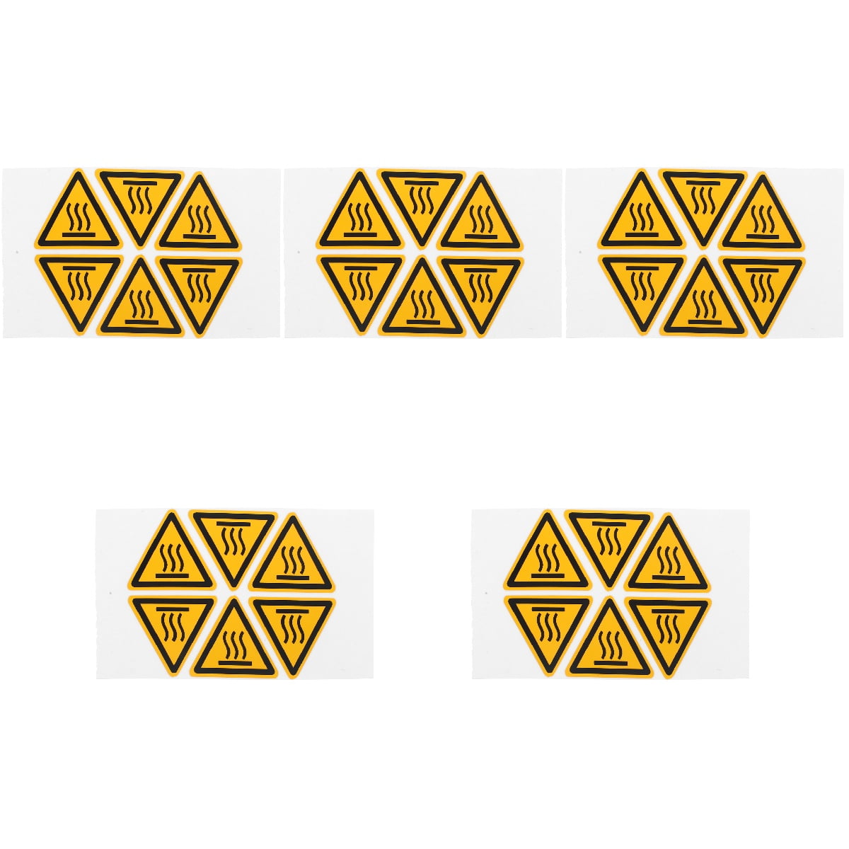 10 Sheets Do Not Touch Warning Signs High Temperature Danger Labels Hot ...