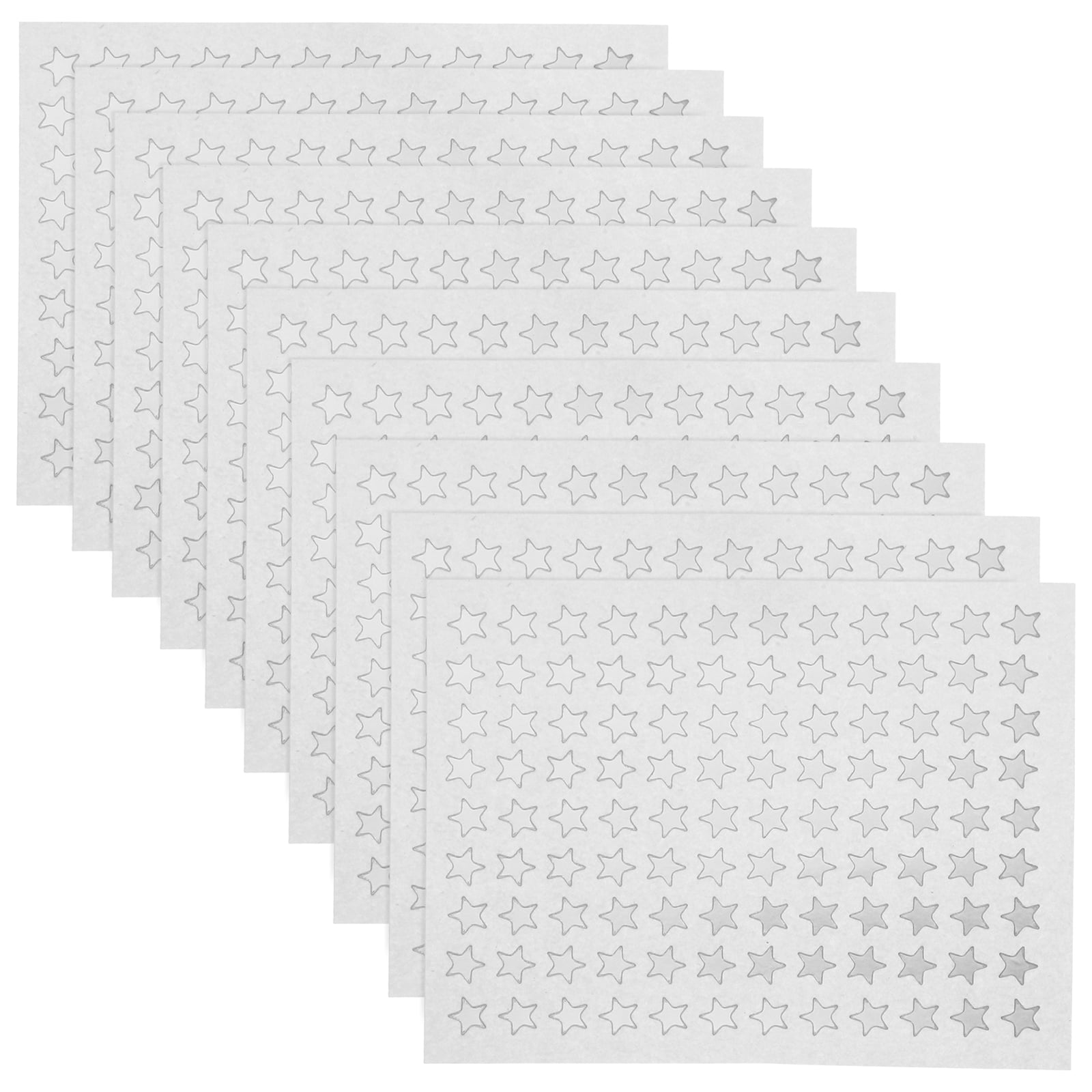 10 Sheets Foil Stickers for Kids Pentagram Student - Walmart.com
