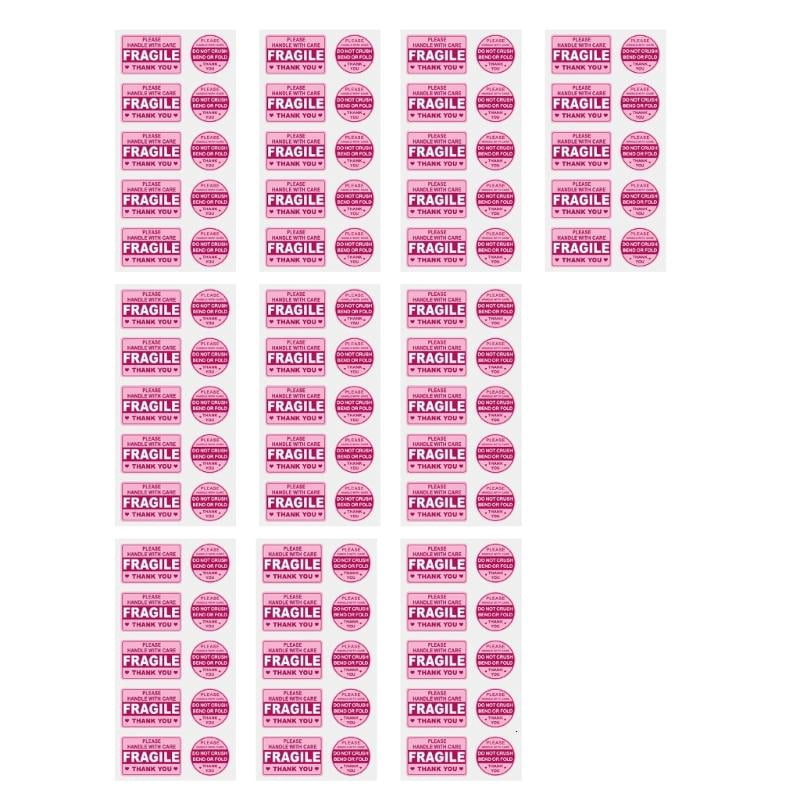 10 Sheets Fragile Labels Fragile Sticker Handle for Easy Identification ...