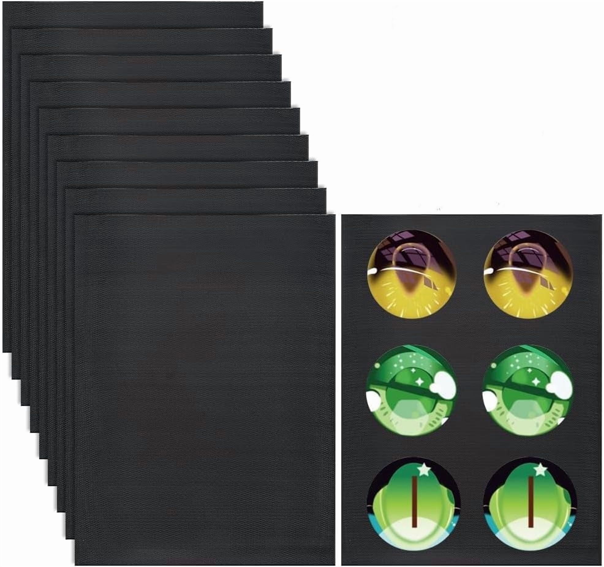 10 Sheets Fursuit Eye Mesh 11.8x8.6inch Black PVC Custom Net 0.2mm ...