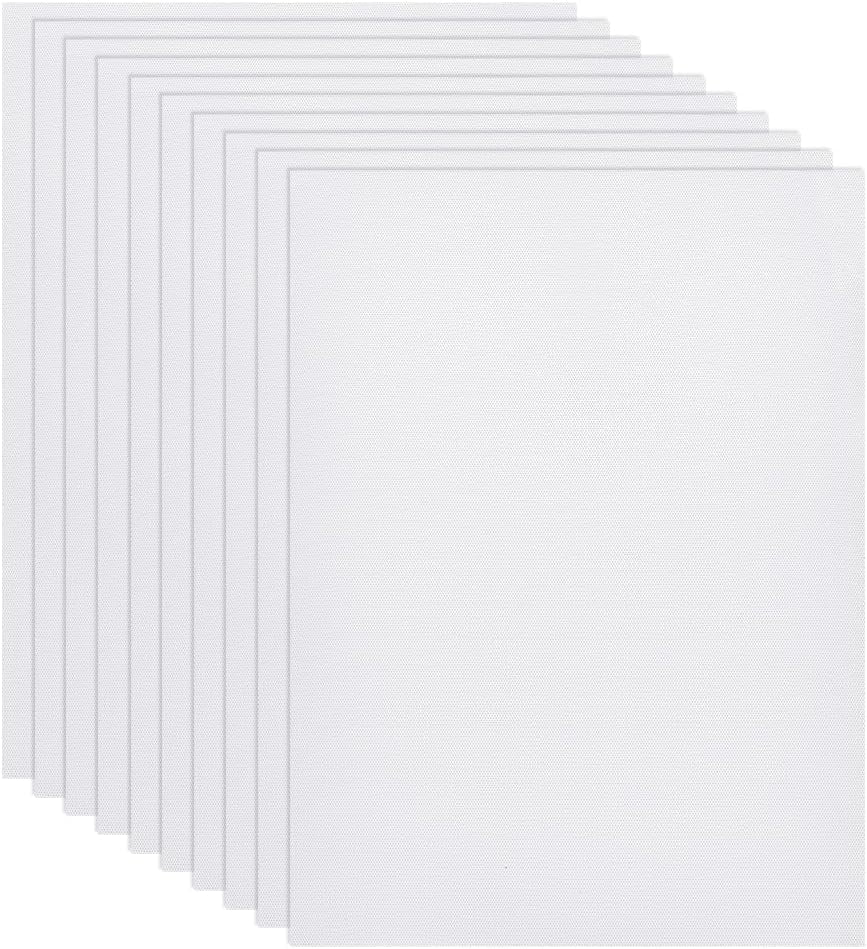 10 Sheets Fursuit Eye Mesh 11.8x8.6inch White PVC Dustproof Net ...