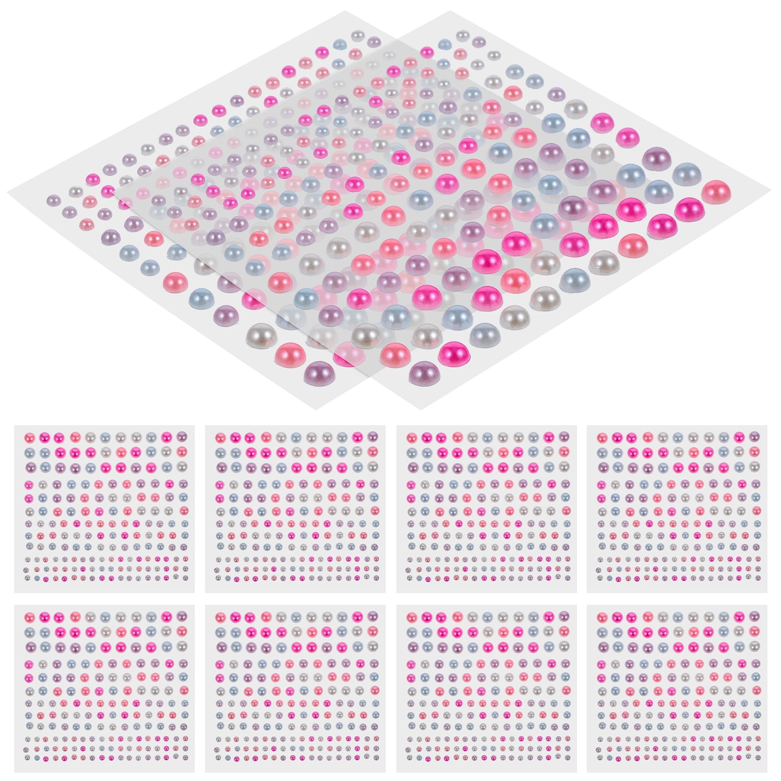 10 Sheets Gems Stickers Craft Supplies - Walmart.com
