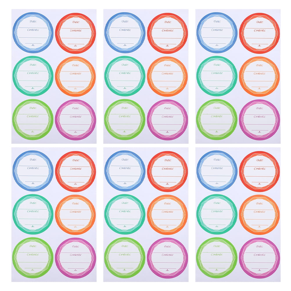 10 Sheets Glass Bottle Sticker Stickers Waterproof Food Labels ...