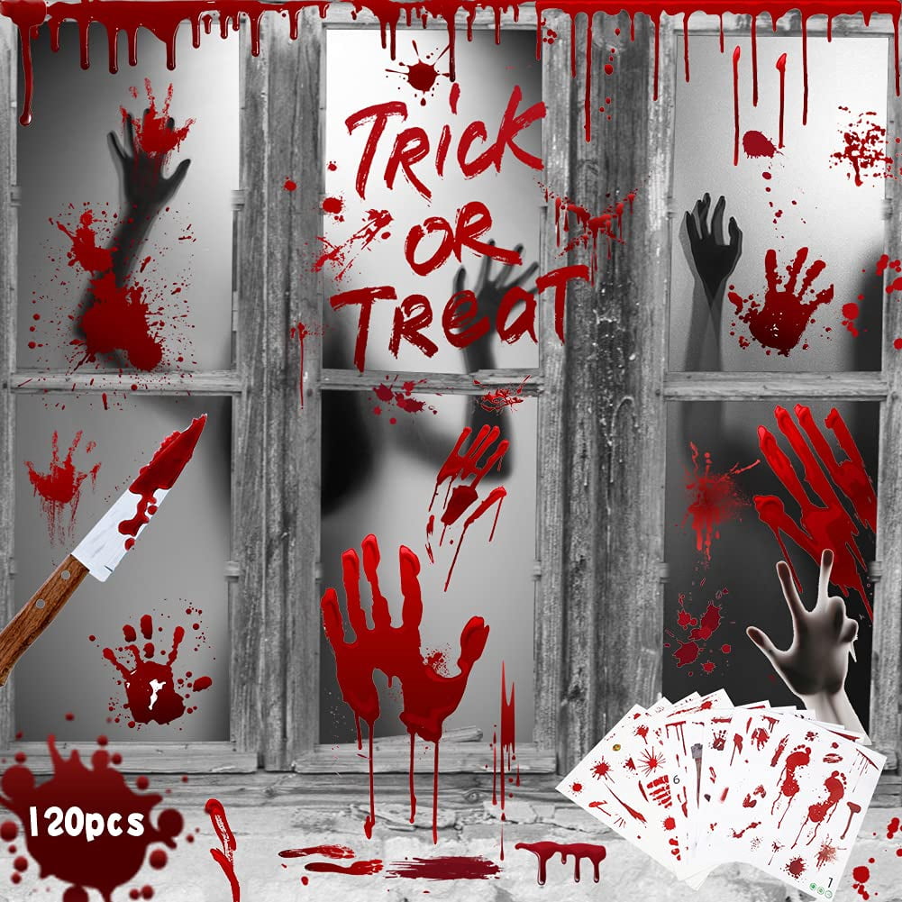 Bloody Hand Print Wallpaper