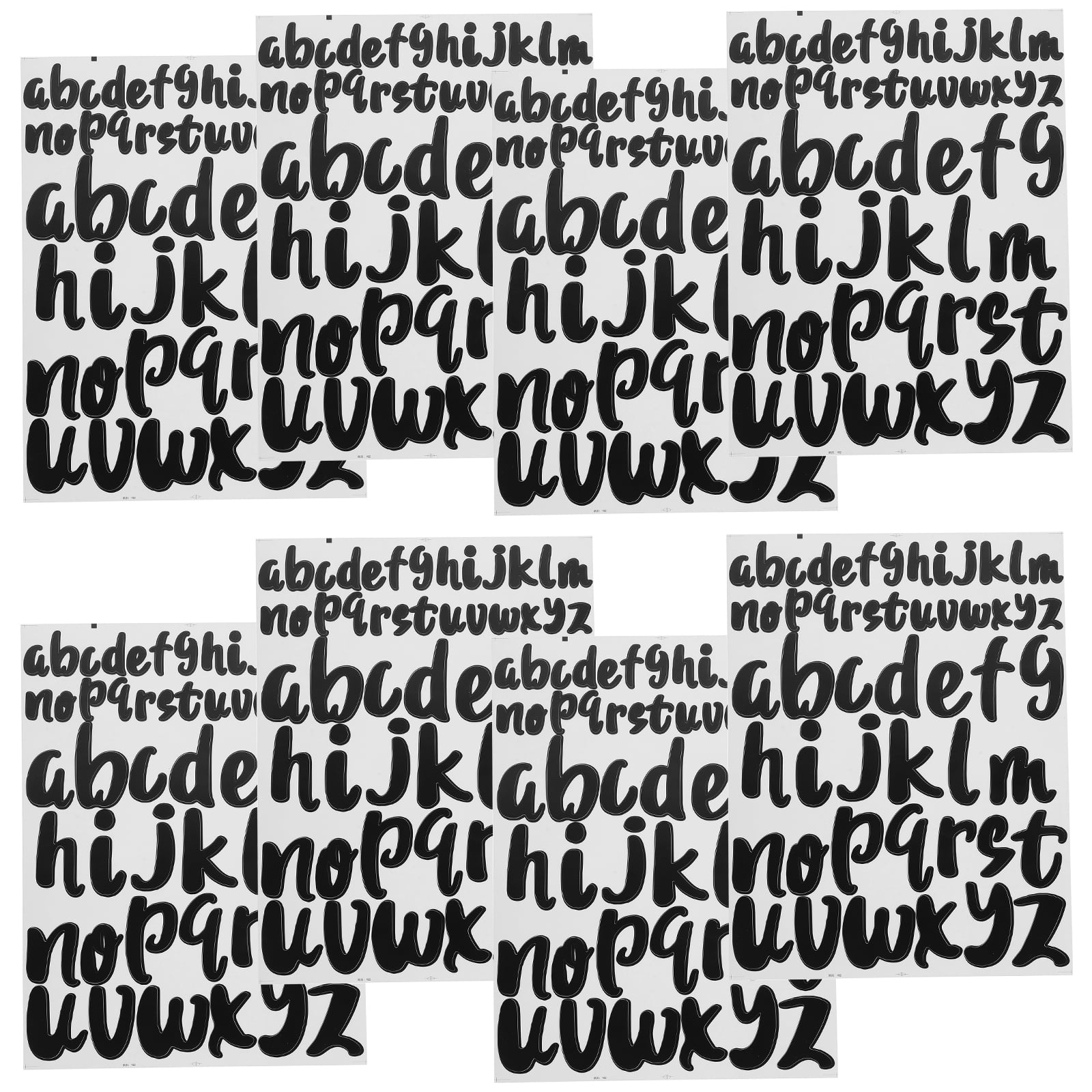 10 Sheets Hanging Clock Mechanism Letter Stickers - Walmart.com