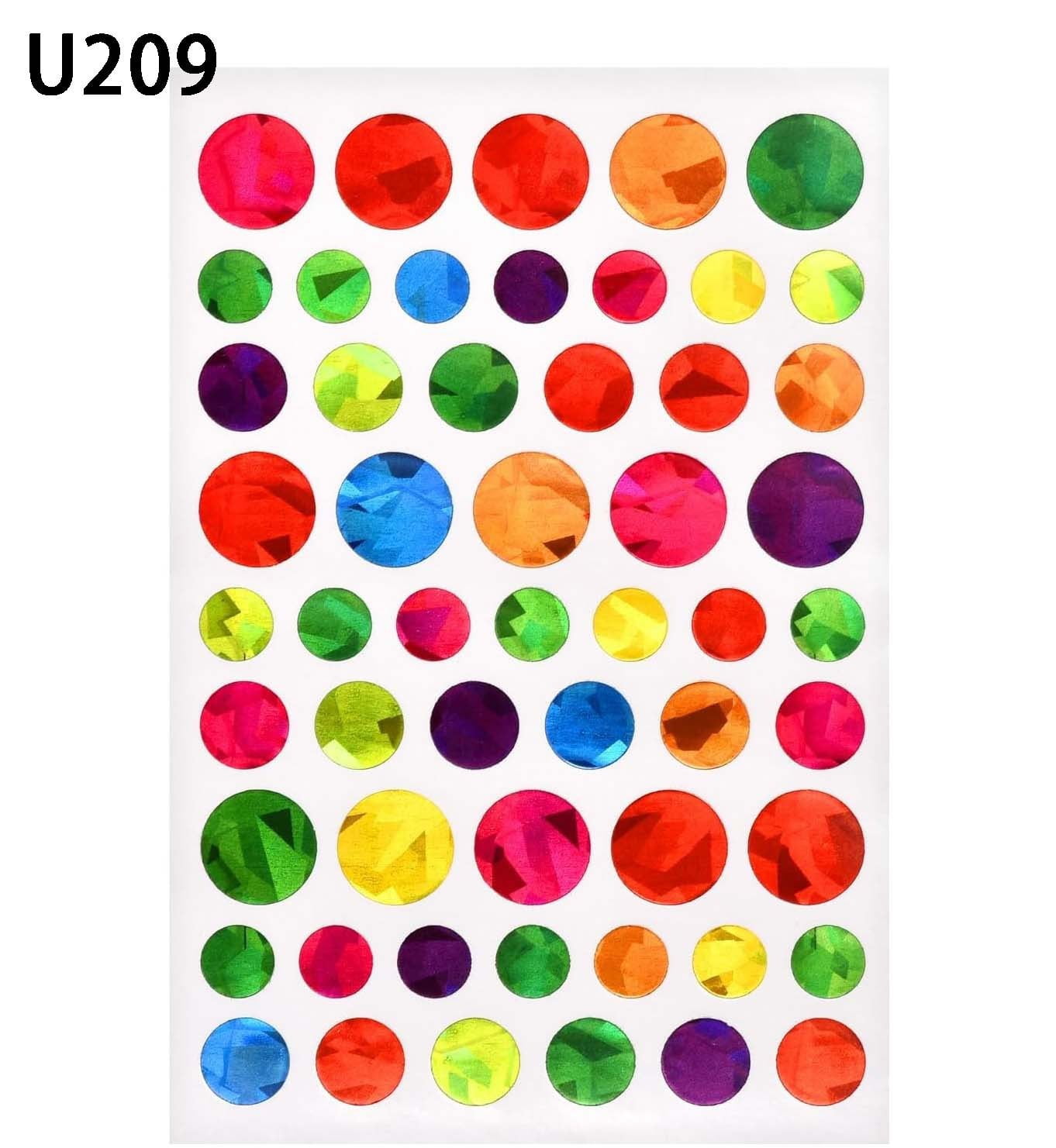 10 Sheets Holographic Stickers for Reward Chart Decoration Self paster ...