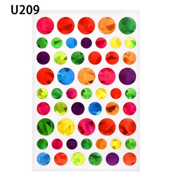 10 Sheets Holographic Stickers for Reward Chart Decoration Self paster ...