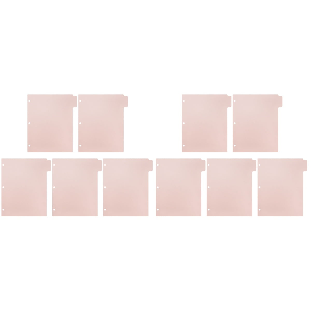10 Sheets Labels Dividing Line Notebook Organizers for Notebooks Pink ...