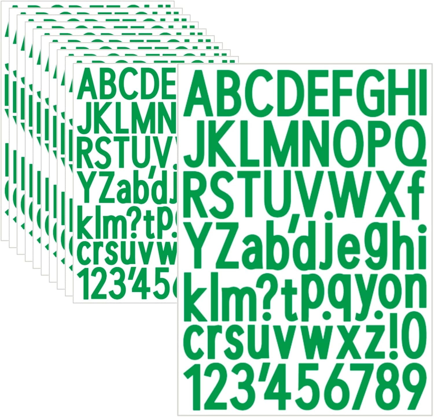 10 Sheets Letter Stickers Alphabet Stickers 1.5 inch Vinyl Self ...