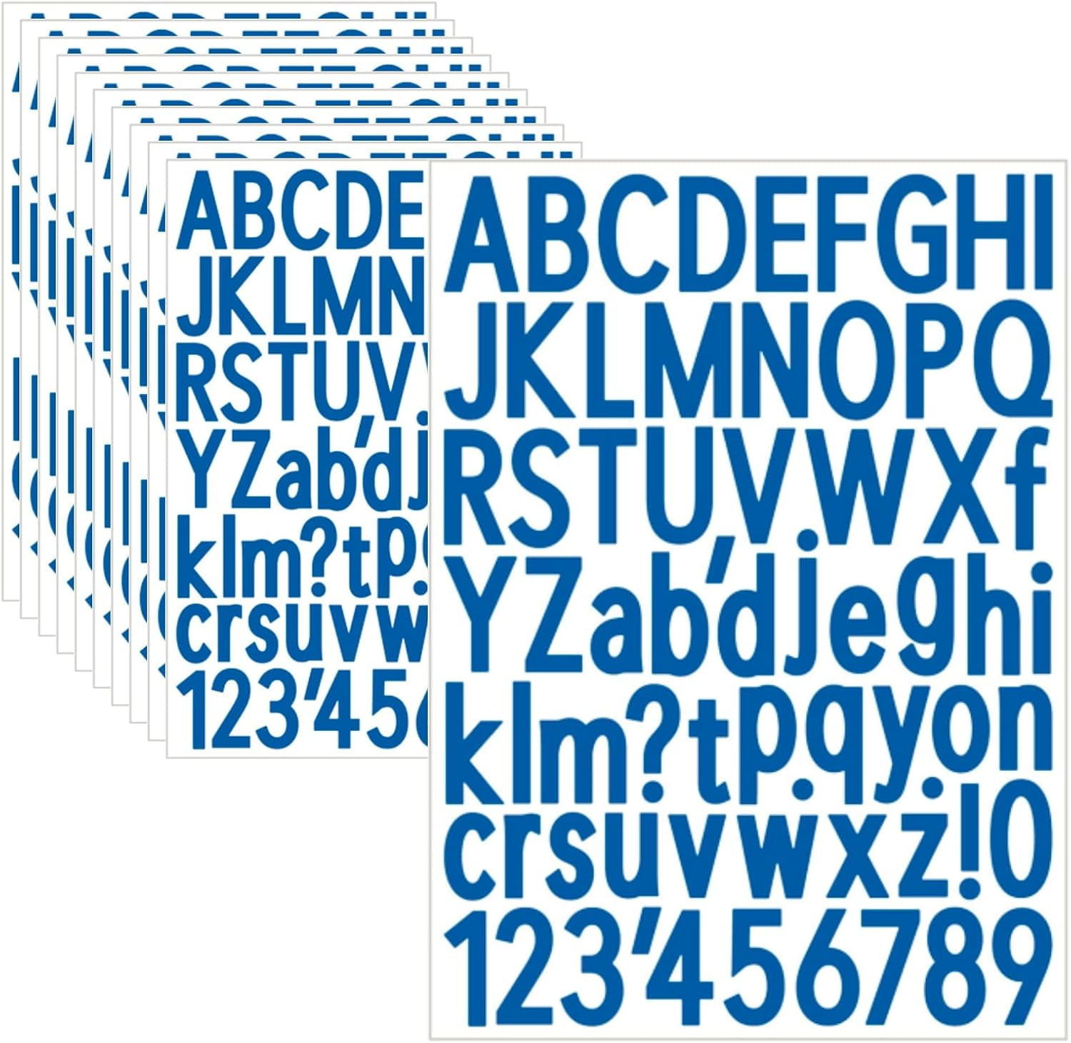 10 Sheets Letter Stickers Alphabet Stickers 1.5 inch Vinyl Self ...