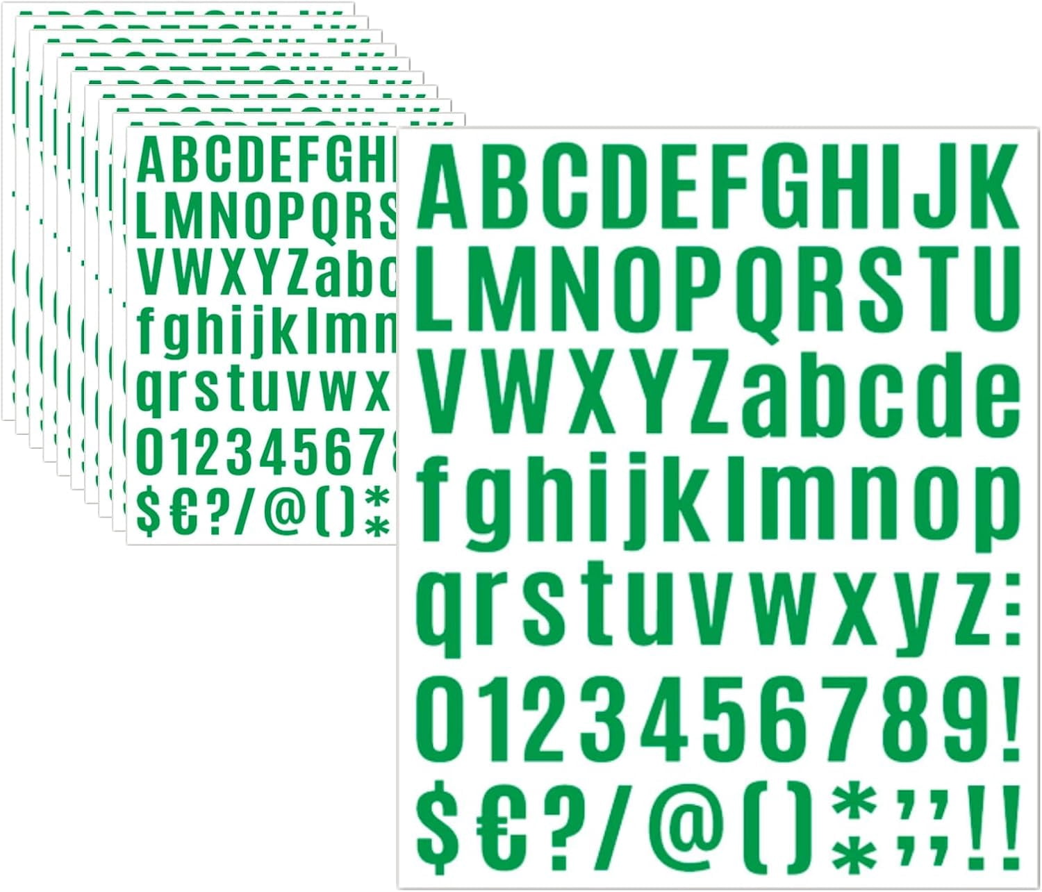 10 Sheets Letter Stickers Alphabet Stickers 1 inch Vinyl Self-Adhesive ...