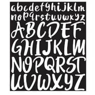 Wilton Sticko XL Black Poster Script Alphabet Stickers, 71 Piece ...