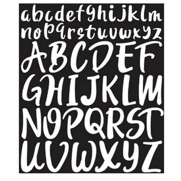 Wilton Sticko XL Black Poster Script Alphabet Stickers, 71 Piece ...