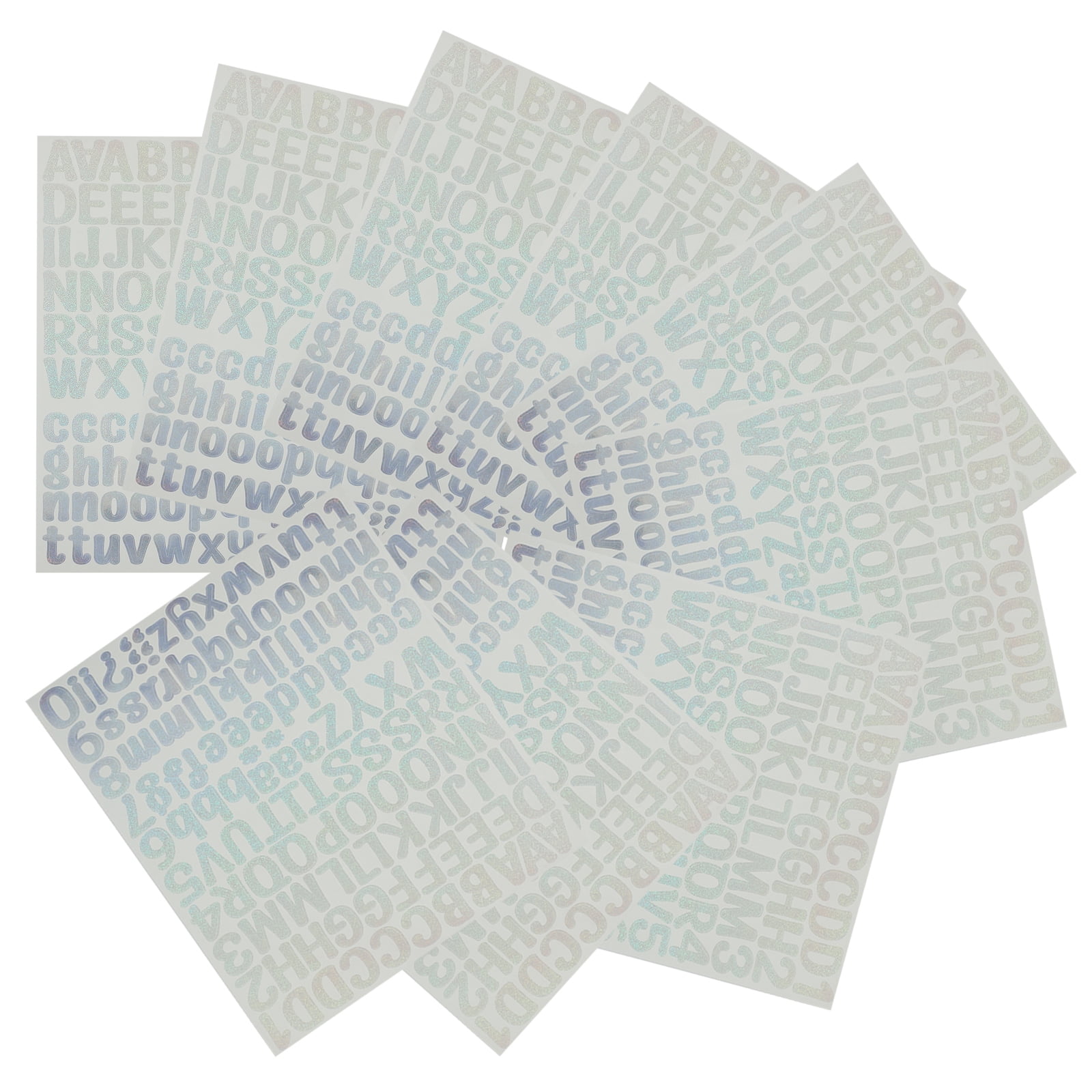 10 Sheets Letter Stickers Sticky Alphabet Waterproof Vinyl Custom ...