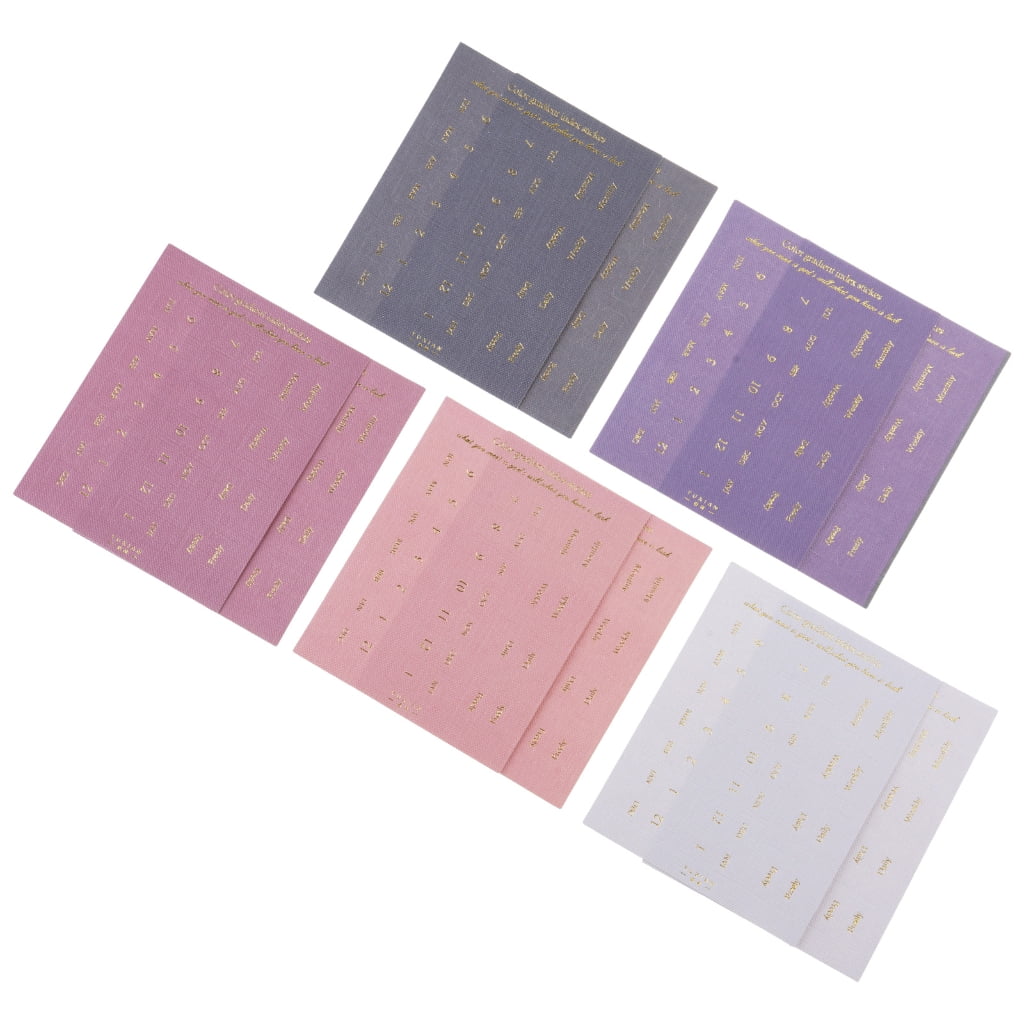 10 Sheets Monthly Separator Tabs Monthly Tabs Indexed Sticker Adhesive ...