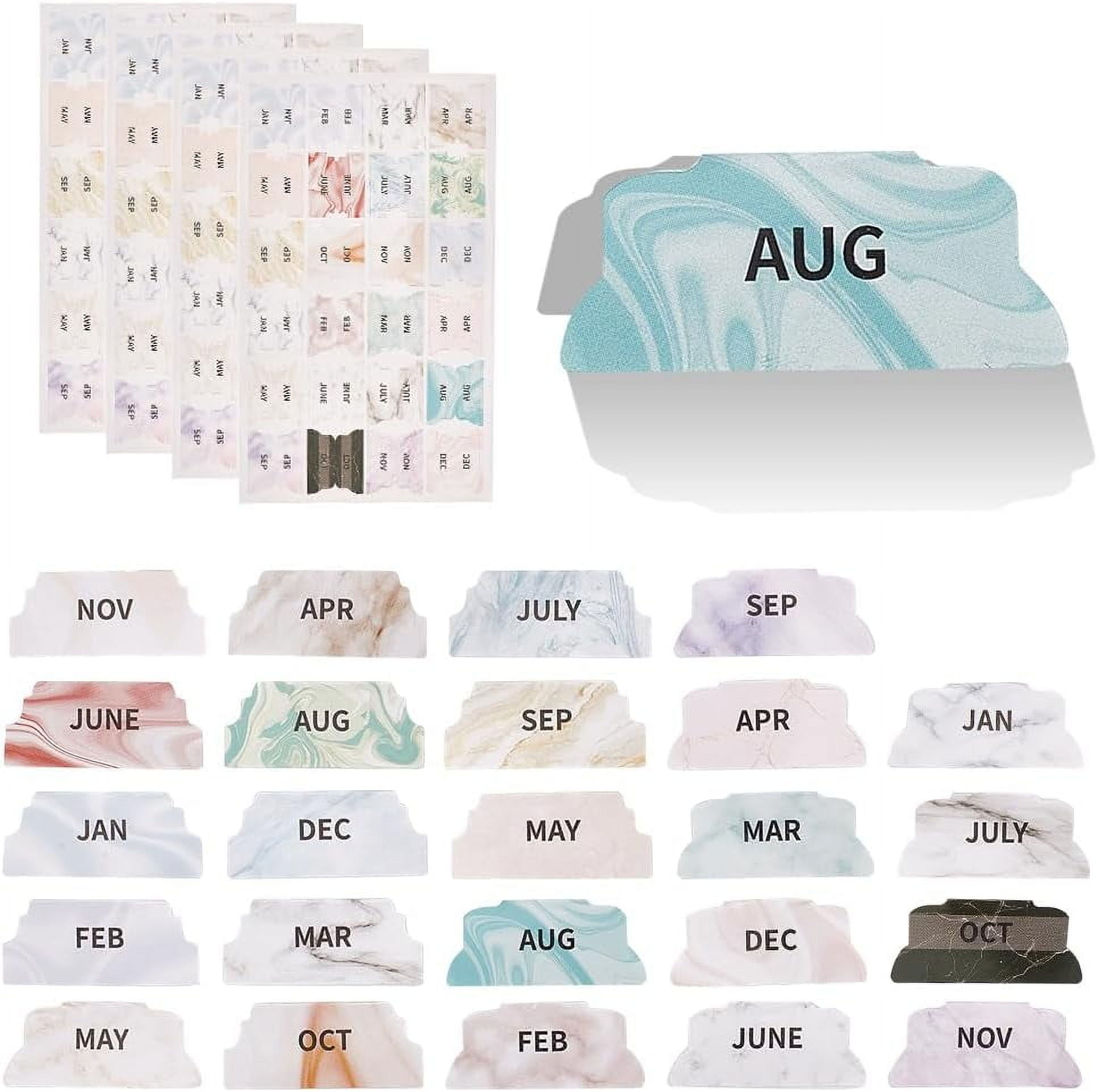 10 Sheets Monthly Tabs Planner Stickers Days of The Week Calendar ...