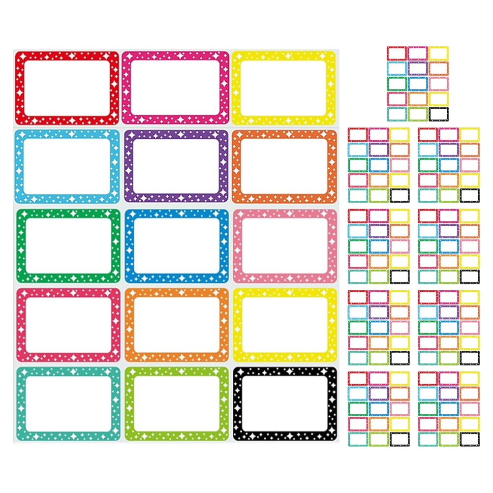10 Sheets Multi-function Label Sticker Decoration Stickers Name ...