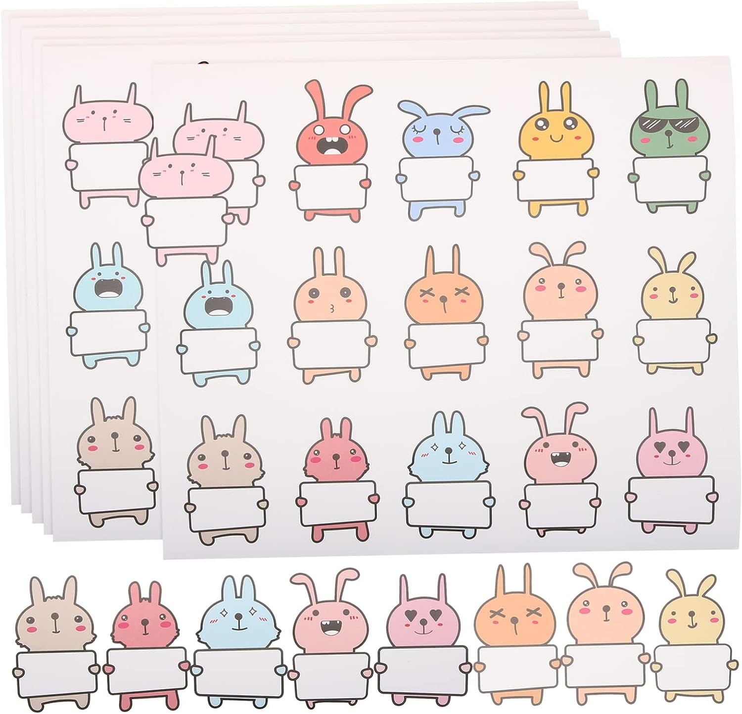 10 Sheets Name Tag Label Daycare Supplies Care Labels Containers ...