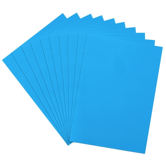 10 Sheets Neon Paper 8"x11" 250gsm Fluorescent Bright Cardstock,Blue ...
