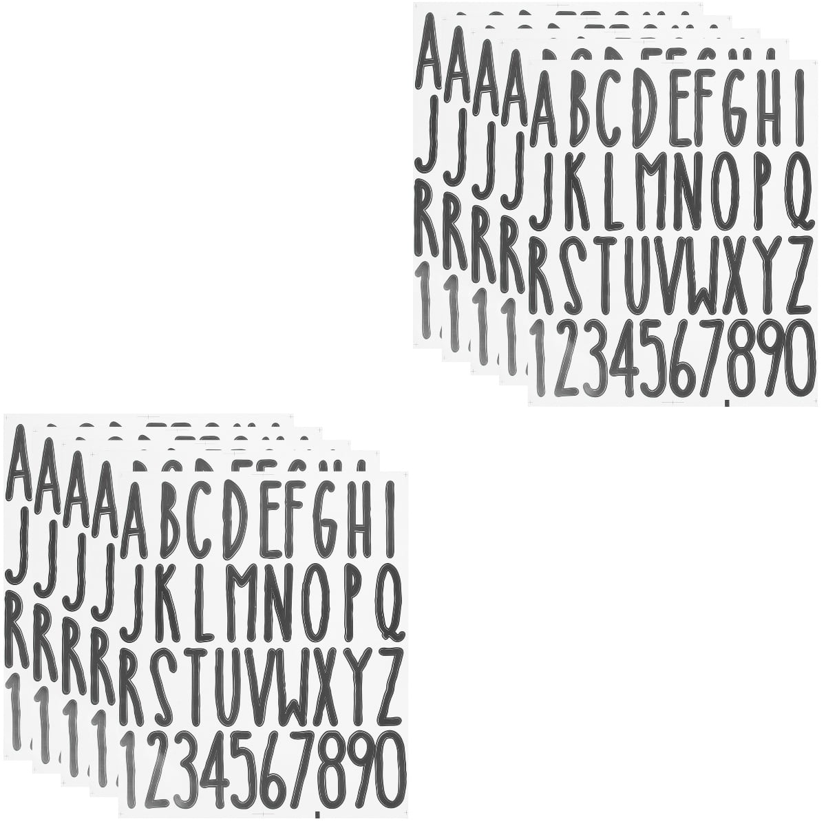 10 Sheets Number Stickers For Mailbox,Mailbox Letters Stickers Adhesive ...