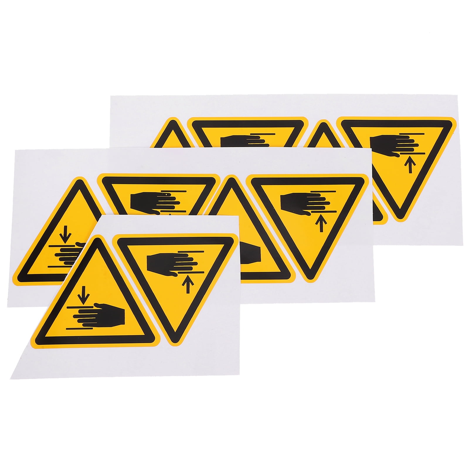10 Sheets Of Caution Sticker Security Sticker Caution Danger Sign ...