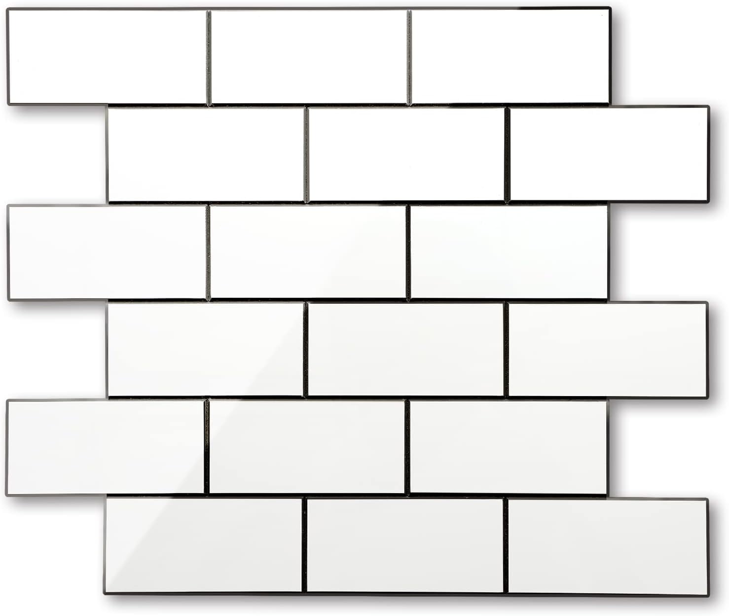 10 Sheets Peel and Backsplash, Aluminium Composite Wall Panel, Faux ...