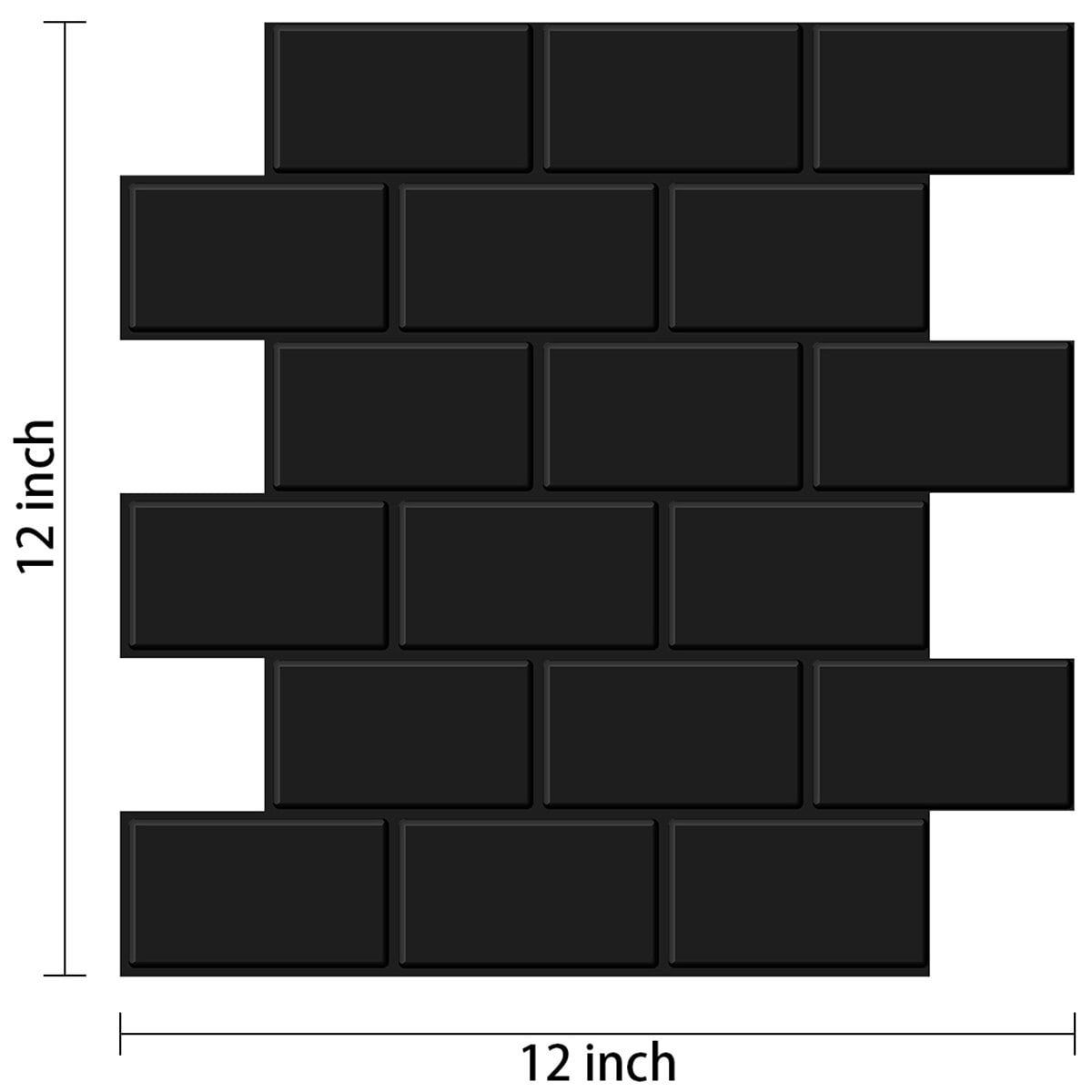 10 Sheets Peel and Stick Subway Wall Tile Stickers Strong Adhesive ...