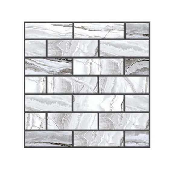 10 Sheets Peel and Stick Tile Backsplash, Simulation Self-stick Wall ...