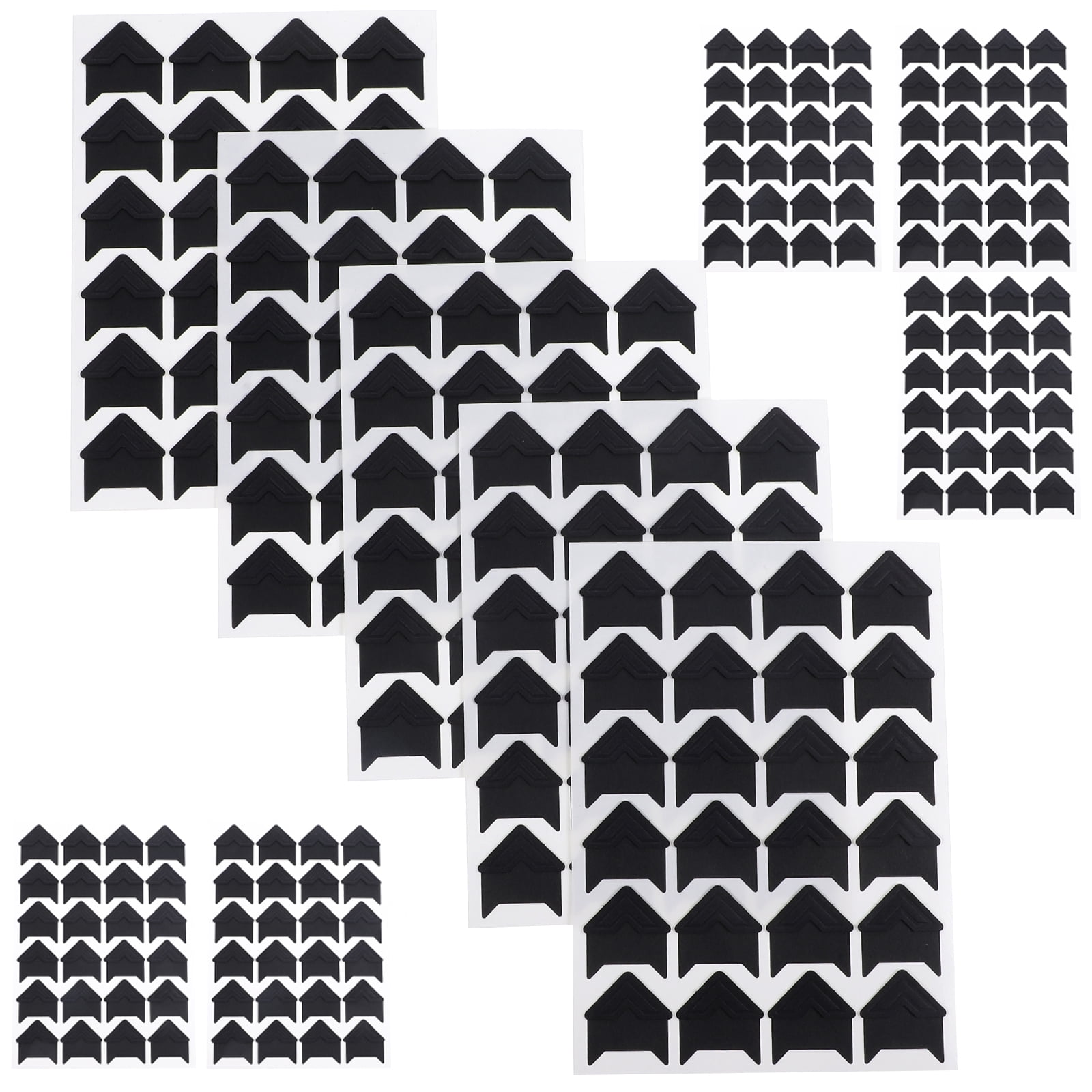 TABLZONE Black Scrapbook Corners Self-Adhesive Photo Corners for Albums ...